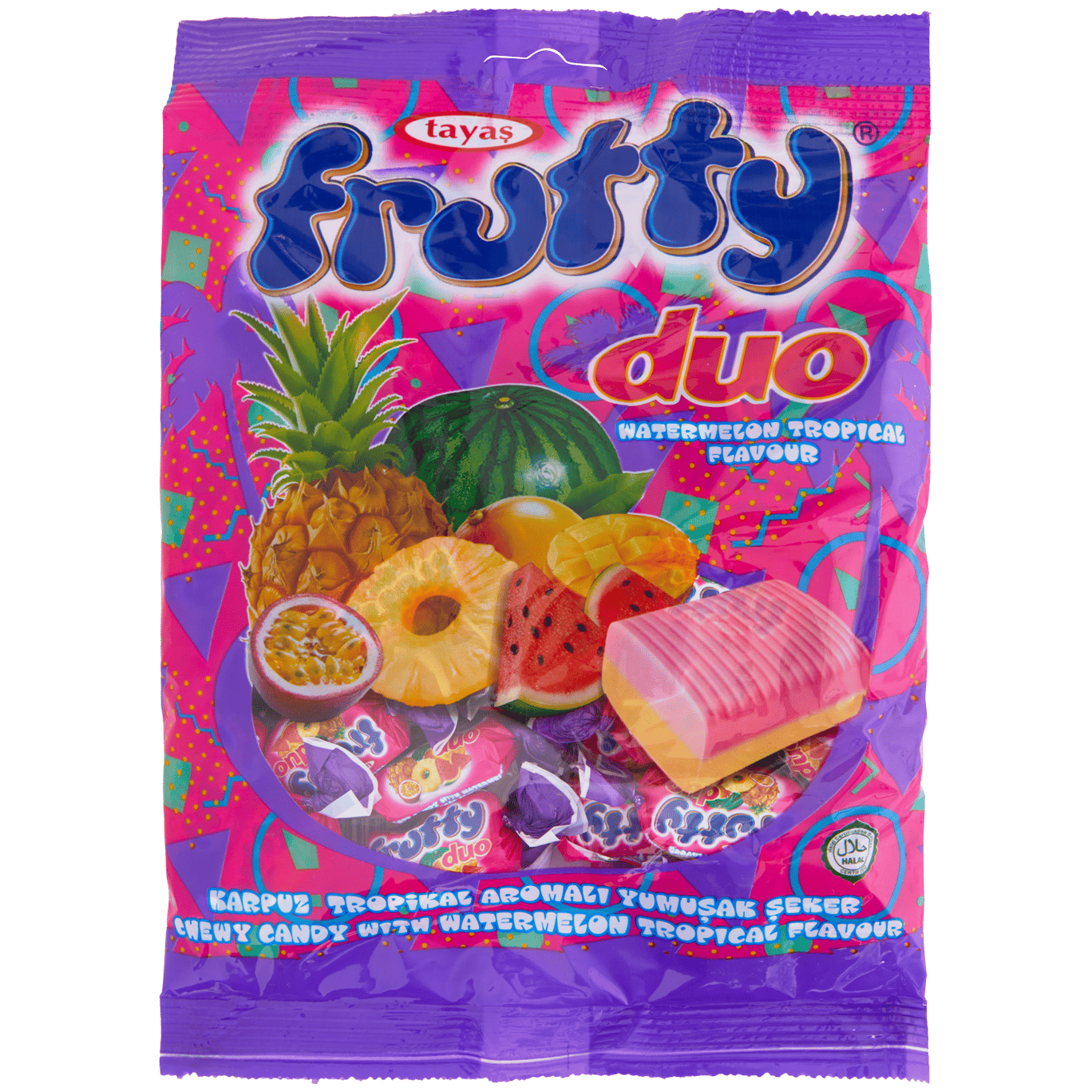 Bonbons Frutty Duo Fruits tropicaux & pastèque | Action FR