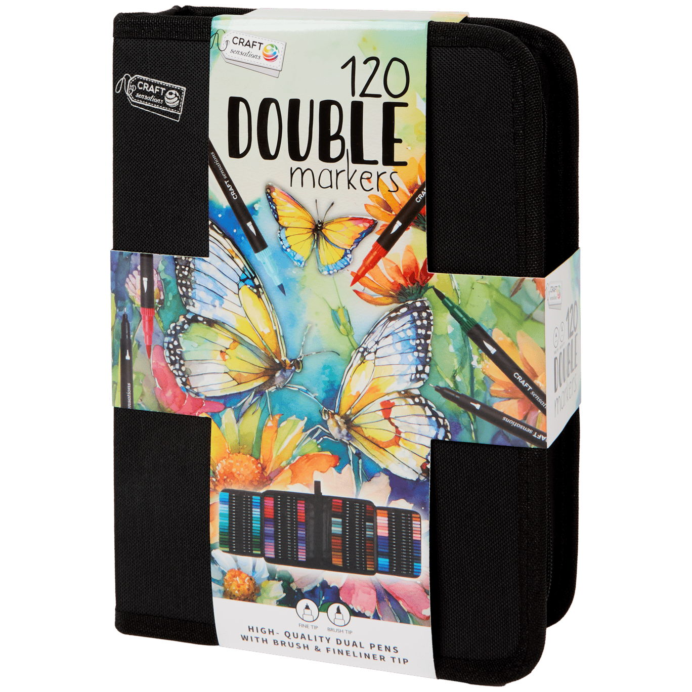 Feutres double pointe avec pochette Craft Sensations | Action CH
