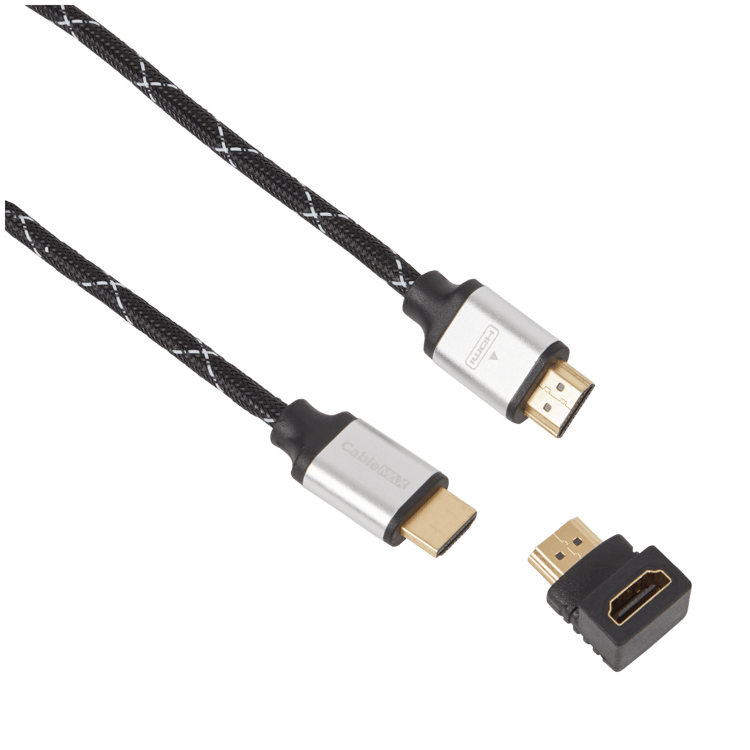 Câble HDMI avec adaptateur CableMax | Action FR