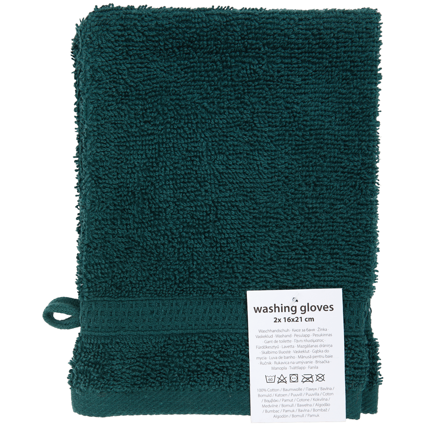 Gants de toilette Capetown Vert | Action FR