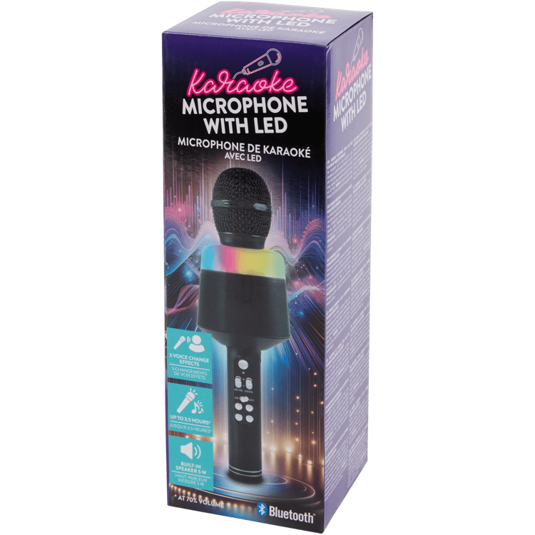 Drahtloses Karaoke-Mikrofon mit Licht | Action AT