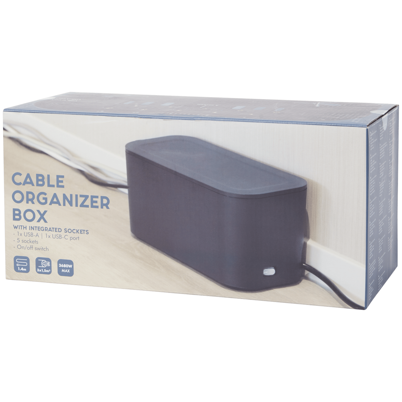 Boîte cache-câbles avec multiprise | Action FR